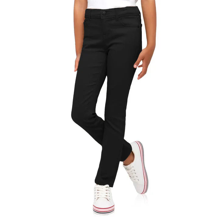 Wholesale Girls Stretch Skinny School Uniform Pants - Black. Sold in ...