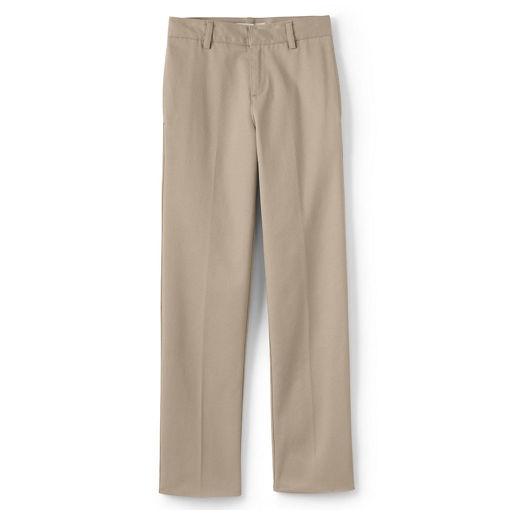 Wholesale Boys School Uniform Flat Front Pants in Khaki. Sold in Bulk ...