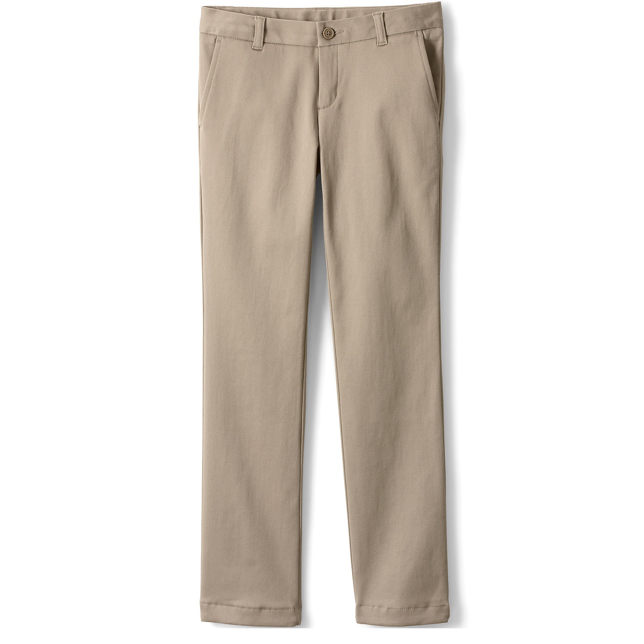 Wholesale Young Women's Straight Leg School Uniform Pants - Khaki. Sold ...