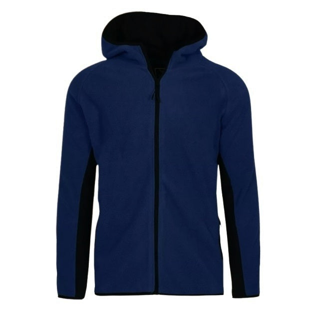 Bulk Adult Full-Zip Polar Fleece Hoodies - Navy | Wholesale Pack of 24 ...
