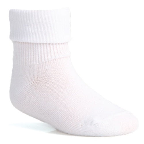 Wholesale Young Girl's Rolled Socks in White. Sold in Bulk – Wholesale ...