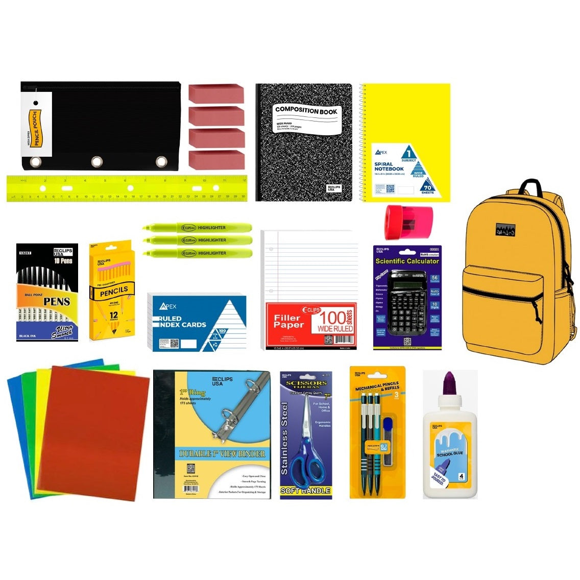 Wholesale High School Supply Kits for Students – Wholesale School Uniforms